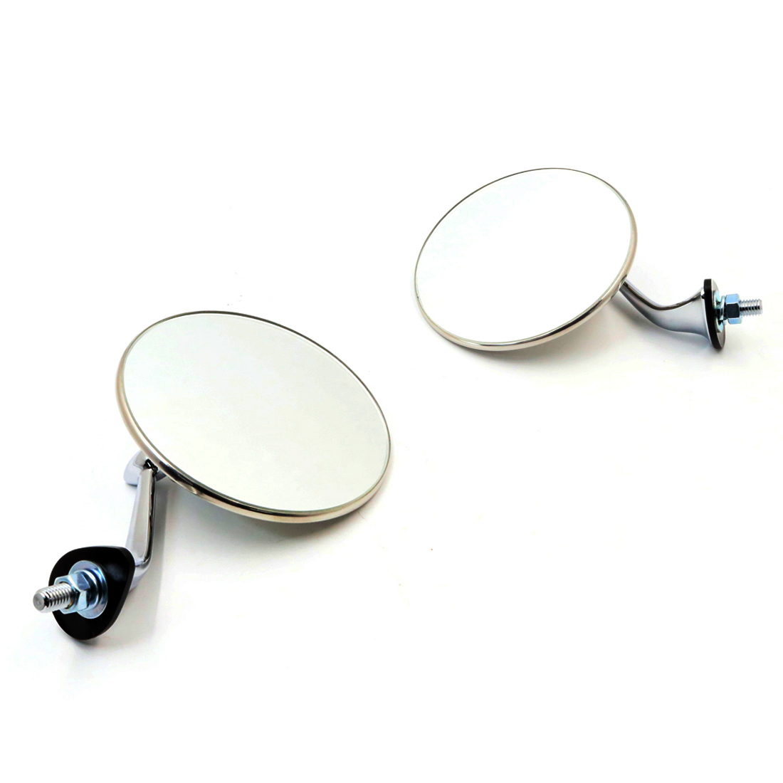 NEW CHROME FENDER OR DOOR MIRROR PAIR TRIUMPH RENOWN TR2 TR3 TR3A TR3B ...
